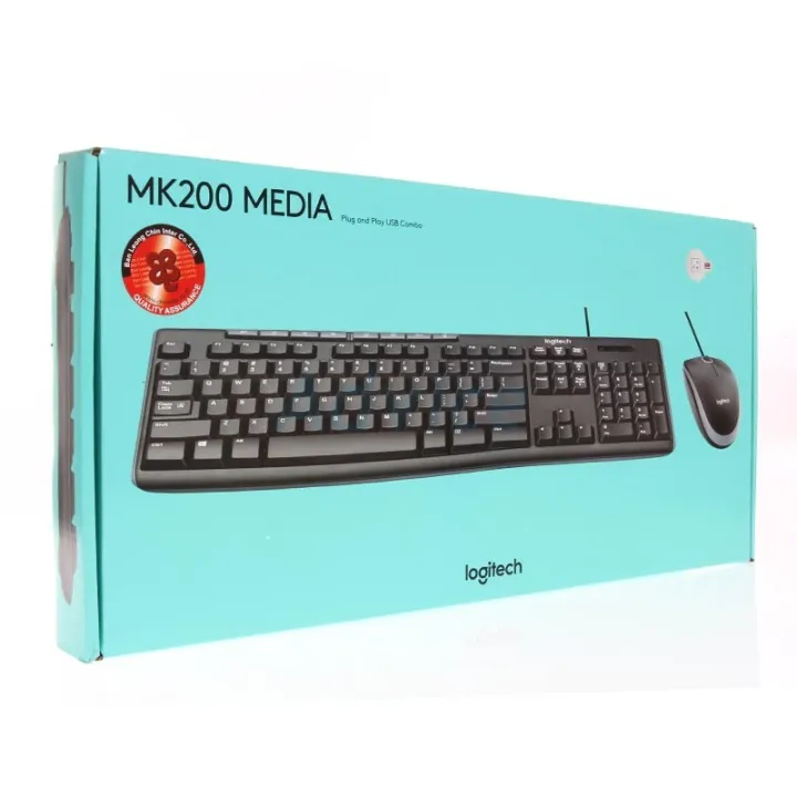 Keyboard USB คีย์บอร์ด Logitech MK200 | Lazada.co.th