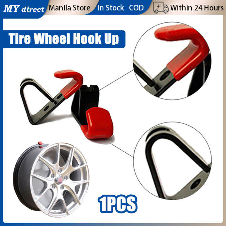 Wall Mounted Tire Wheel Hub Hook Wheel Hub Display Hanging Metal Hook ...