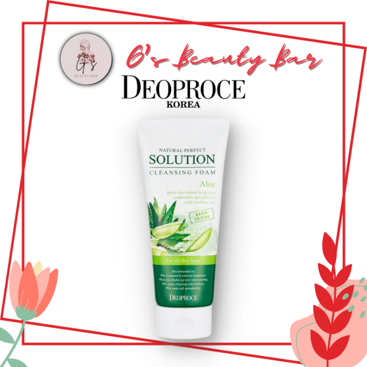 Deoproce Natural Perfect Solution Cleansing Foam Aloe 170g Lazada Ph