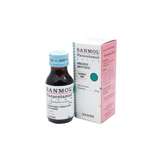 Sanmol Syrup Sirup Paracetamol Sanbe Penurun Panas 60 Ml | Lazada Indonesia
