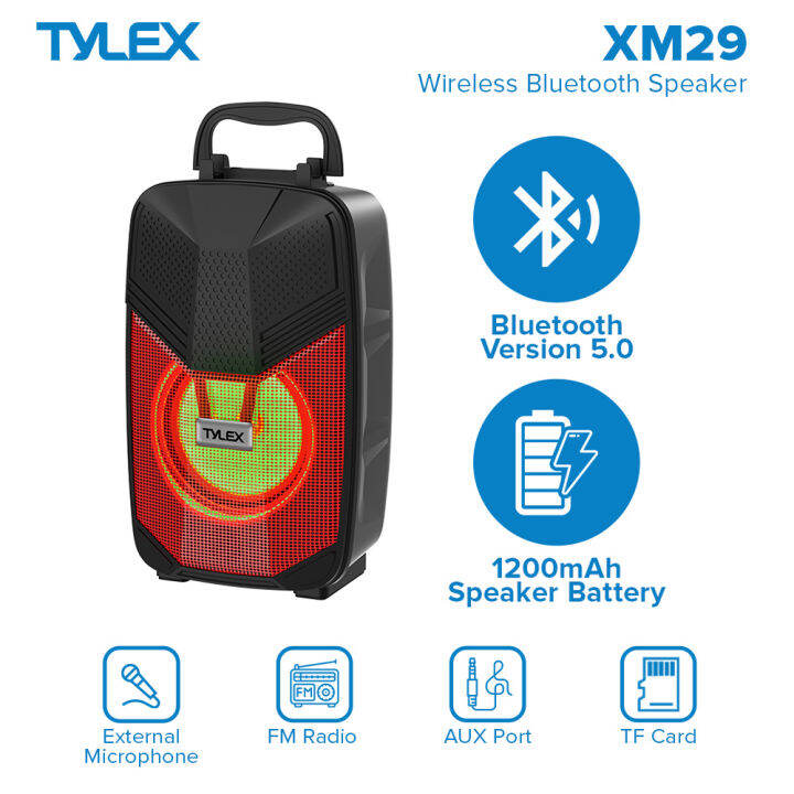 TYLEX XM29 Portable Wireless Bluetooth Speaker TWS Connection V5.0 ...