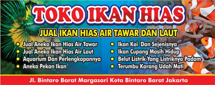 Cetak Banner / Sepanduk Spanduk JUAL IKAN spandukOLSHOP / banner dagang ...