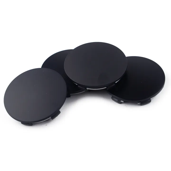 beler 4pcs Car ABS Plastic Black 6 Teeth 62mm(57.5mm) Wheel Rim Center ...