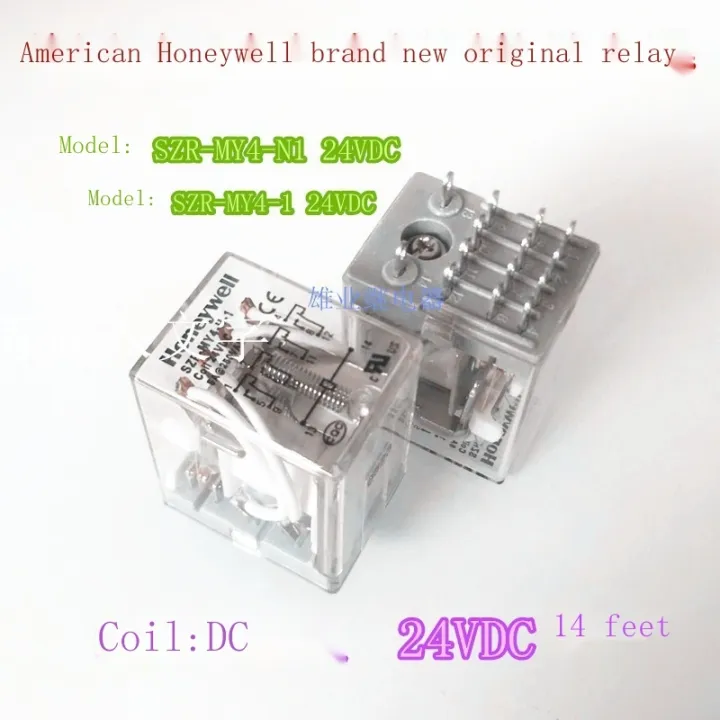 New 1PCS﹍ ♦ new SZR-MY4-1N 24VDC Honeywell relay SZR-MY4-N1 14 feet ...