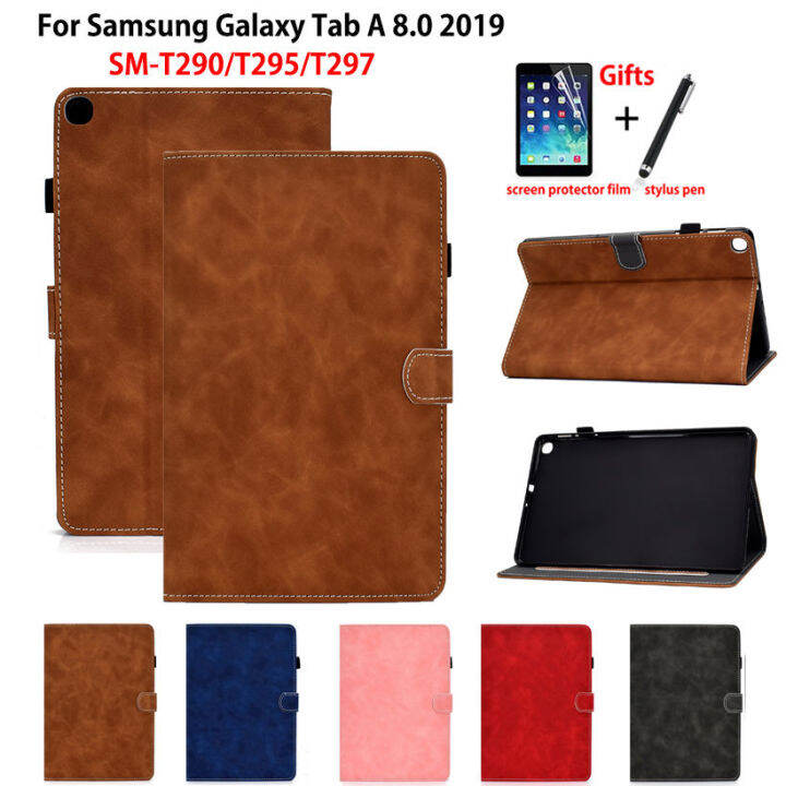 SM-T290 ครอบคลุมกรณีสำหรับSamsung Galaxy Tab A 8.0 2019 SM-T295 T290 T295 t297 C oque F Undaแท็บ ...