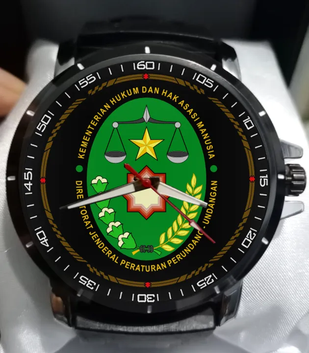 Jam Tangan Custom Logo KEMENKUMHAM | Lazada Indonesia