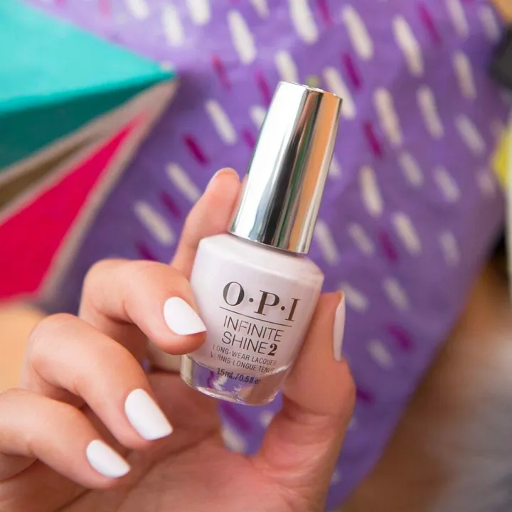 OPI Infinite Shine - Hue is the Artist (ISL M94) สีขาว อม ชมพูอ่อนๆ ...