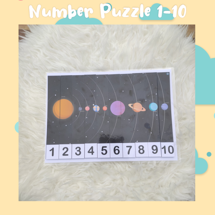 Number Puzzle 1-10 Belajar Mengurutkan Angka | Lazada Indonesia