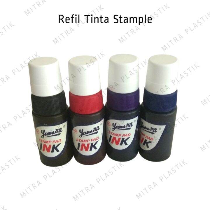 Isi Tinta Stempel Yamura 50 cc Stamp Ink Refill King Size Refil Bak Cap ...