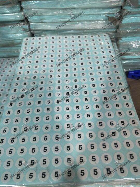 stiker label angka dari 0 sampai 40 harga grosir 10 lembar | Lazada ...