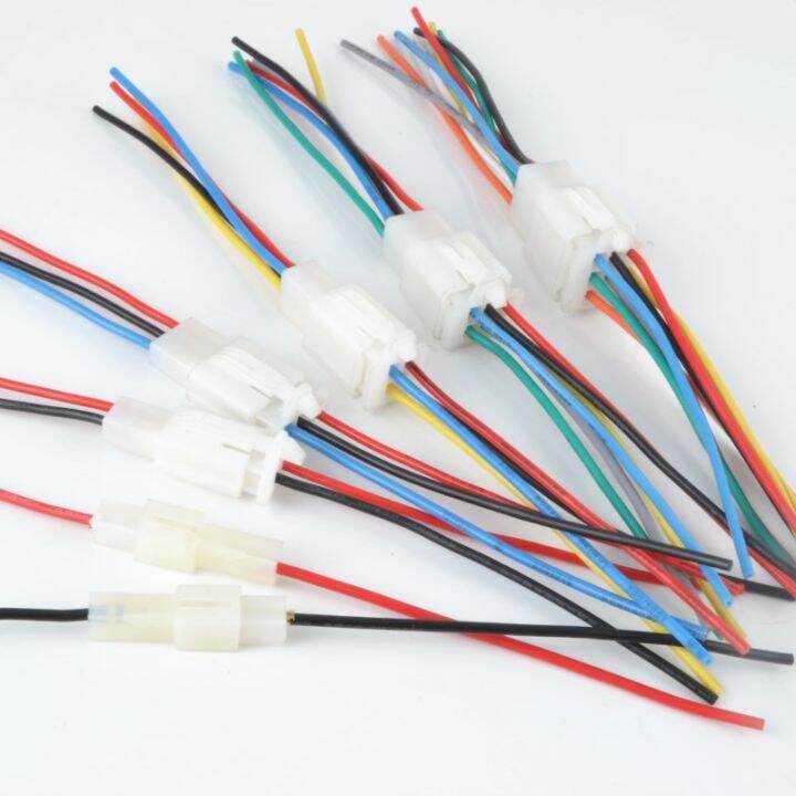 2.8mm Automotive Wire 1 2 3 4 6 9 Pin Connector Set Male Female Wire ...