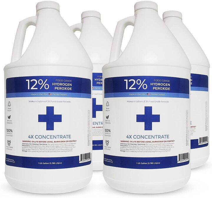 Dung dịch oxy già, 12% Food Grade Hydrogen Peroxide 1 Gallon | Lazada.vn