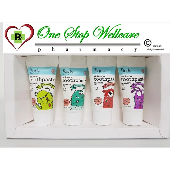 BUDS CHILDREN TOOTHPASTE XYLITOL 1-3 YEARS 10ML | Lazada