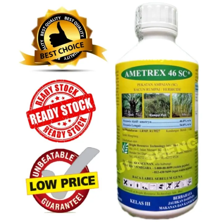 Bright Resource Ametrex 46 SC 1Litres Ametryn Racun Rumpai Herbicides ...