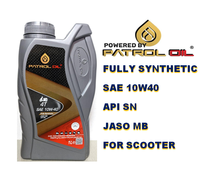 Patrol Oil 4T 10W40 API SN JASO MB Fully Synthetic | Lazada PH