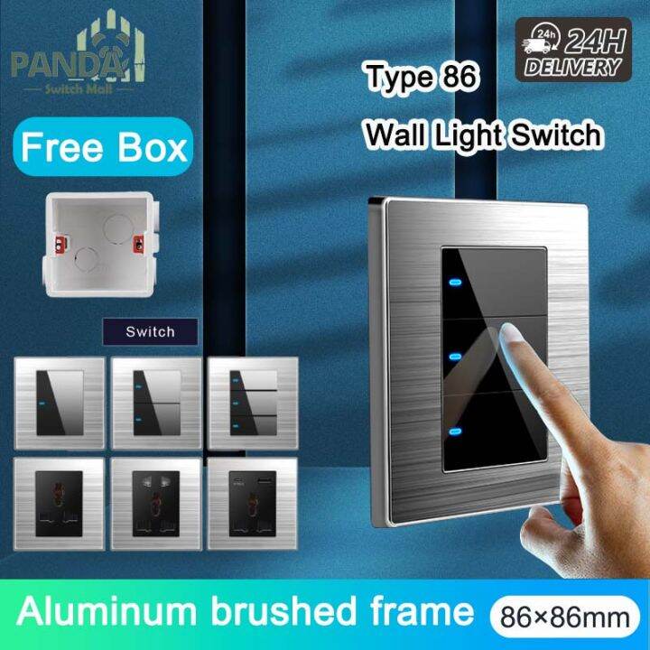 【Free Box】PSM Wall Switch for Light 86 Type Modern Wall Switch Socket ...