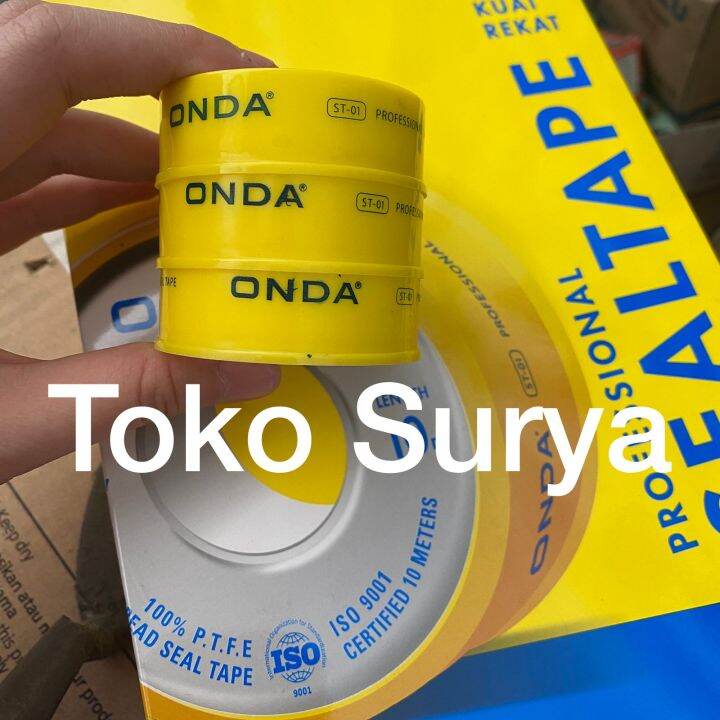 ONDAtba - 3 BIJI ONDA SEAL TAPE 12 MM 10 meter seal tape onda TBA ONDA ...