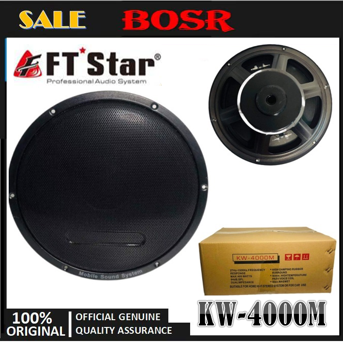FT STAR KW-4000 M Subwoofer 15" 400W Speaker | Lazada PH