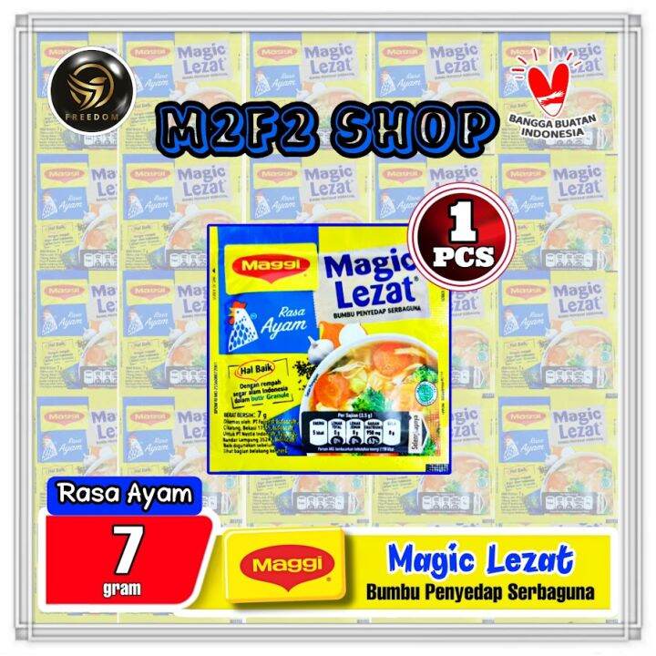Maggi Magic Lezat Bumbu Penyedap Rasa Ayam Sachet - 7 gr (Kemasan ...