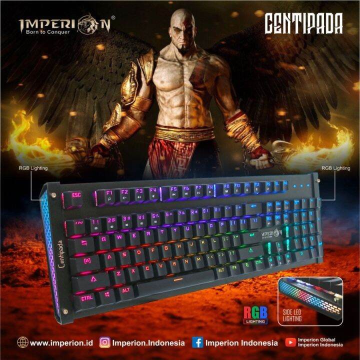 Keyboard Gaming Imperion Centipada KG-C10R Mechanical, RGB | Lazada ...
