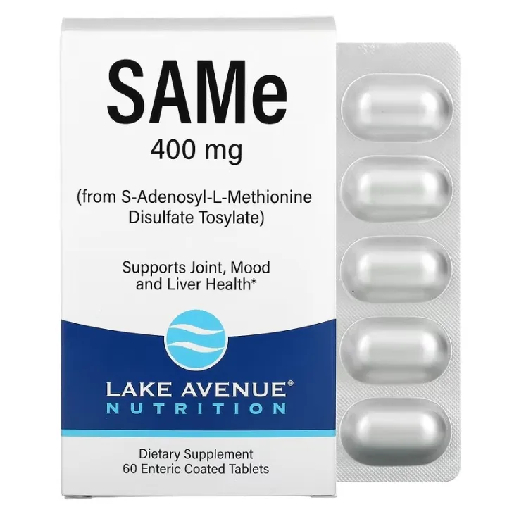 SAMe ( Disulfate Tosylate), 400 mg, Mood, Liver and Joint Health, 60 ...