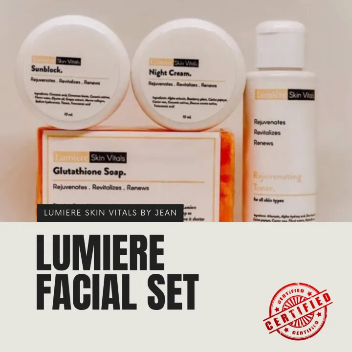 Lumiere Skin Vitals Facial Set 100% Authentic | Lazada PH