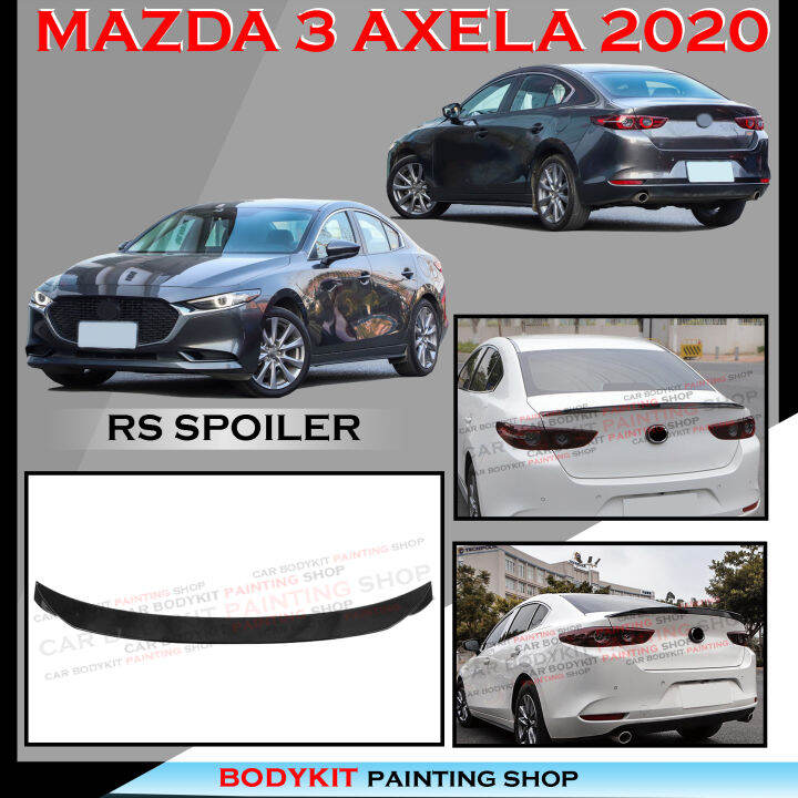 MAZDA 3 AXELA 2020 RS STYLE REAR SPOILER LIP TRUNK SPOILER WITH PAINT ...