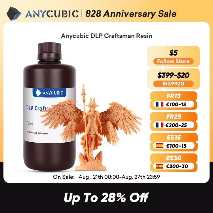 ANYCUBIC DLP Craftsman Resin More Smooth and Exquisite Long Shelf Life ...