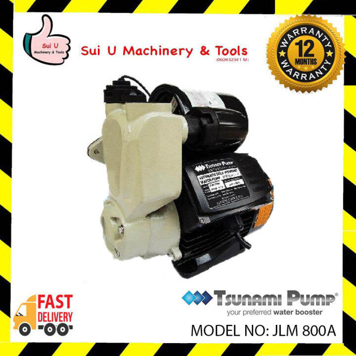 TSUNAMI PUMP JLM800A Automatic Self-Priming Jet Pump 800W 2860RPM | Lazada