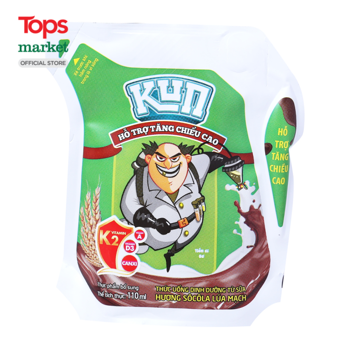 Sữa Kun Vị Cacao Lúa Mạch 110ML - Siêu Thị Tops Market | Lazada.vn
