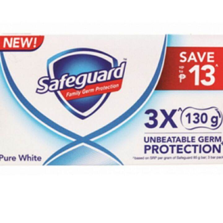 Safeguard Soap Pure White | 130g 3pcs | Lazada PH