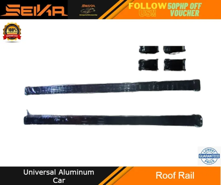Universal Aluminum Car Roof Rail (Black) | Lazada PH