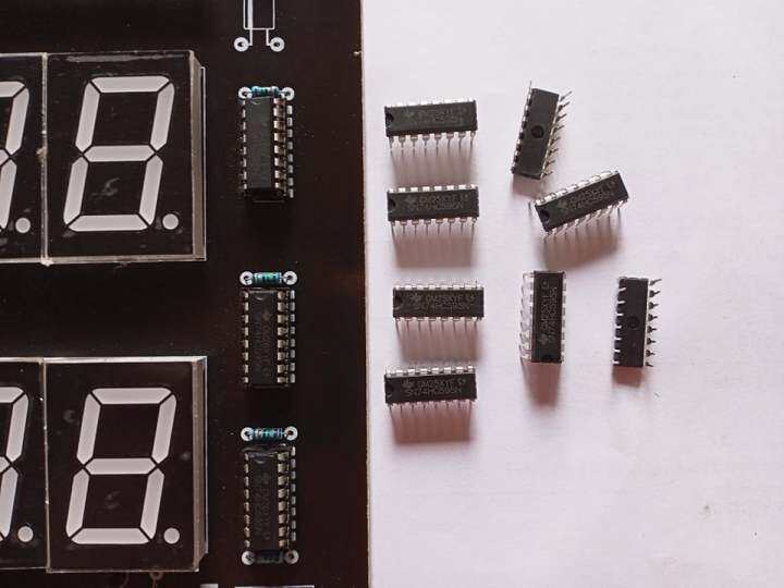IC DISPLAY LAYAR ANGKA DIGITAL IC SN74HC595N POM MINI PERTAMINI ...