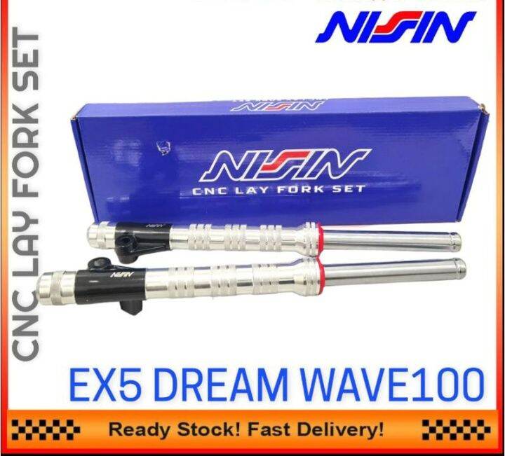 EX5 DREAM WAVE100 CNC LAY FORK SET CNC FRONT FORK SET NISSIN FORK ...