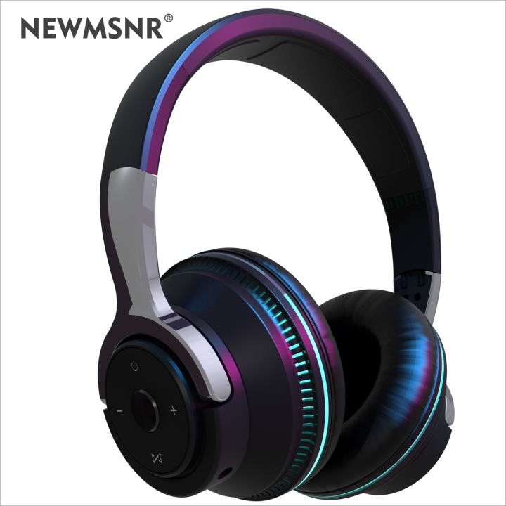 Newmsnr 24 Hours Music Play Bluetooth Earphone LED Lighting Effect ...