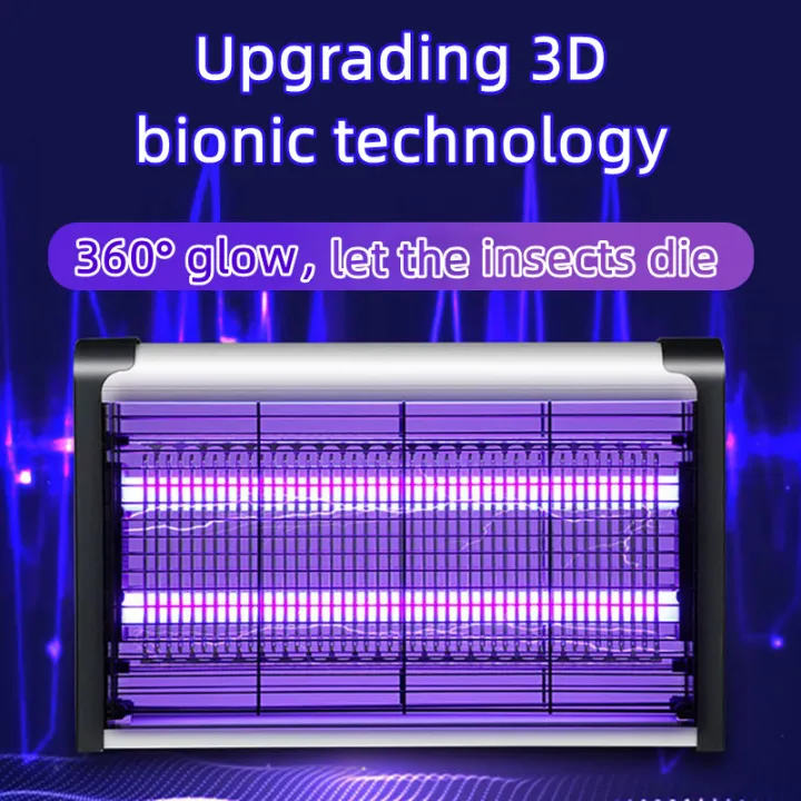 High Power Electronic Bug Zapper Indoor Outdoor Big Mosquitoes Insects Killer Lamp Fly Bugs 360 ...