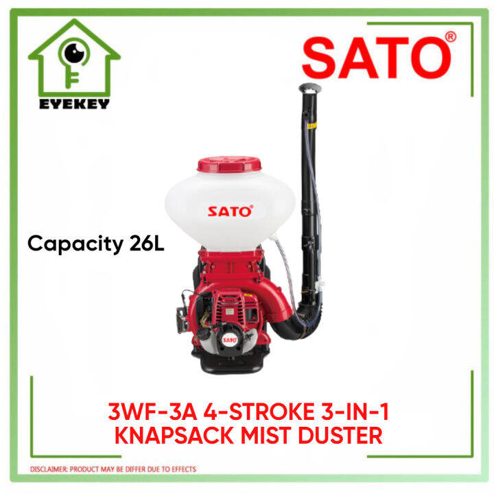 SATO 3WF 3A 4 Stroke 3 in 1 Knapsack Mist Duster | Lazada PH