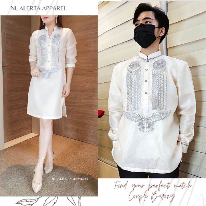 MODERN FILIPINIANA BARONG WITH EAGLE'S LOGO FOR MEN AND WOMEN | Lazada PH