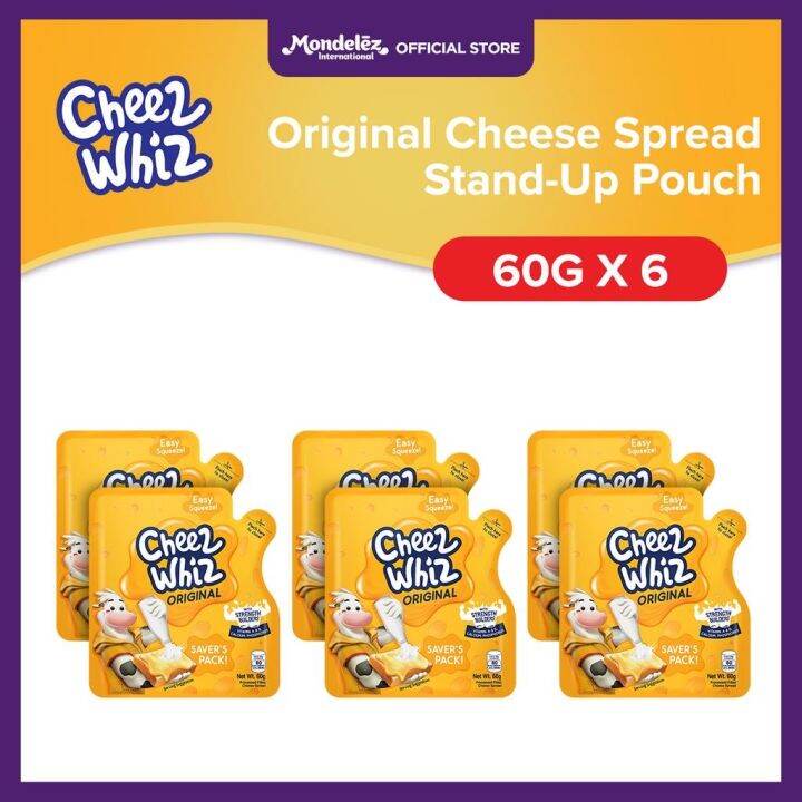 （100 Authentic） ♨ Cheez Whiz - Original 60g with A D Calcium Phosphorus ...
