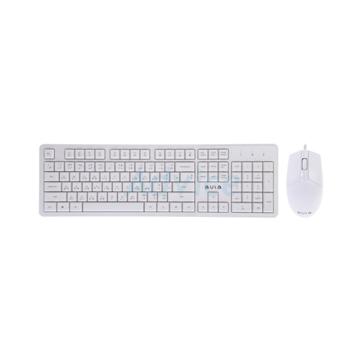 2IN1 USB KEYBOARD AULA AC102 WHITE | Lazada.co.th