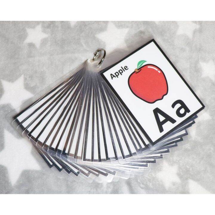Alphabet A-Z flashcards for toddlers and kids laminated 250 microns ...