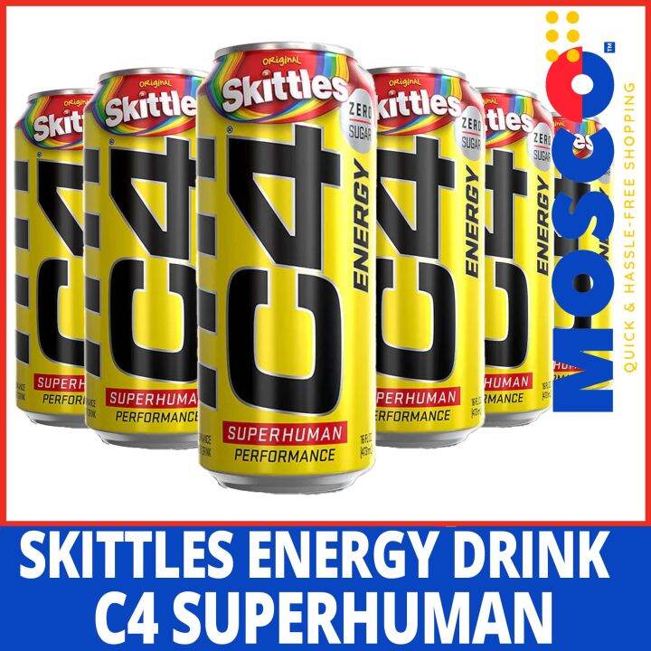 Skittles C4 Energy Drink 16oz Super Human Performance | Lazada PH