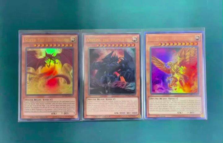 あ[3ใบ] Ultra Rare Alternate Art 3 Egyptian God Slifer Osiris Obelisk Ra ...