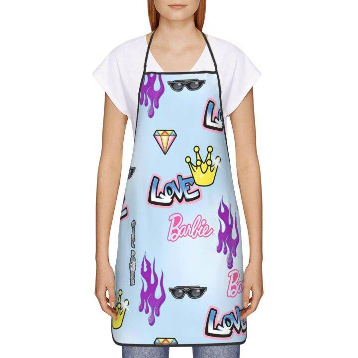 Barbie Kitchen Apron Wipeable Waterproof Stain Resistant Unisex Apron ...