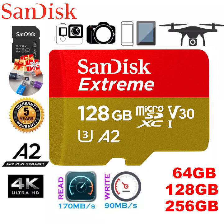 Sandisk Official Store Ph Sandisk Extreme Pro Memory Card 128gb Original | Lazada PH