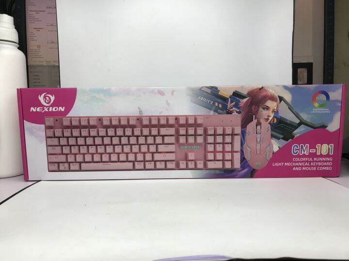 NEXION CM-101 COLORFUL RUNNING LIGHT GAMING MECHANICAL KEYBOARD and ...