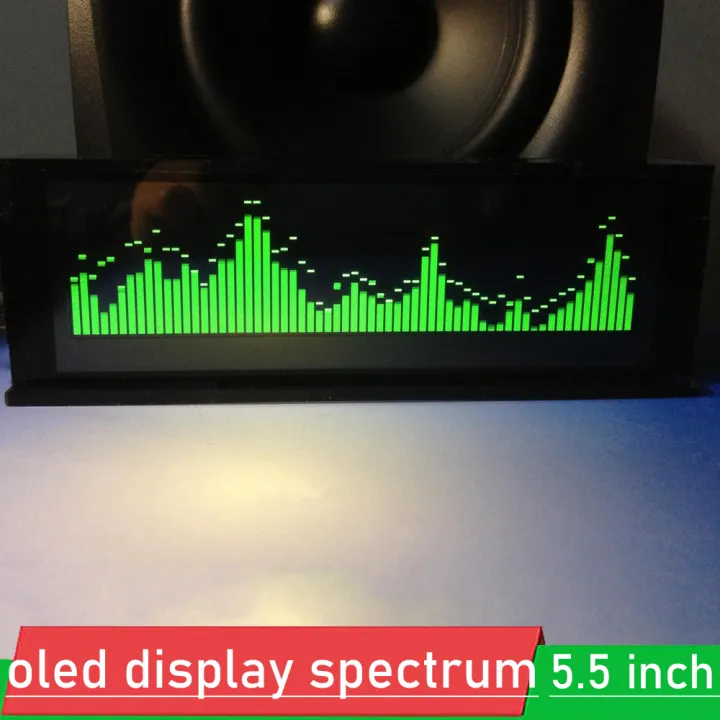 AS256 / 5.5 "นิ้วอาชีพ OLED Music Spectrum Display Analyzer เครื่องขยาย ...