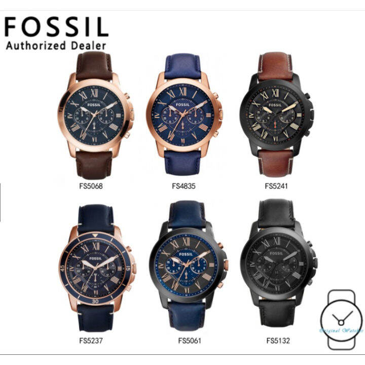 Fossil นาฬิกาผู้ชาย FS5241 FS4835 FS4735 FS5061 - 44 mm นาฬิกาแบรนด์เนม ...
