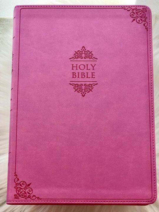 Large Print NIV Bible, Value Thinline Bible, Leathersoft , Pink ...
