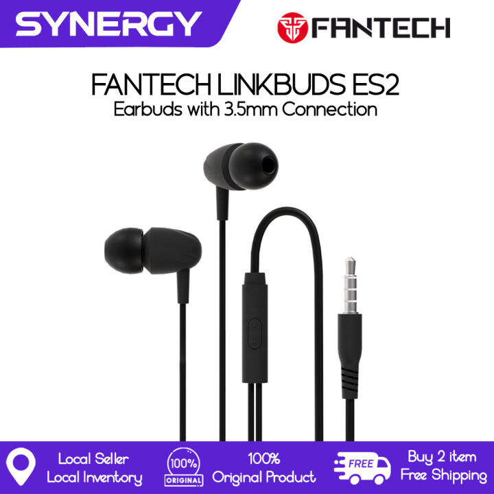 Fantech Earbuds ES2 Linkbuds with 3.5mm Wired Connection | Lazada